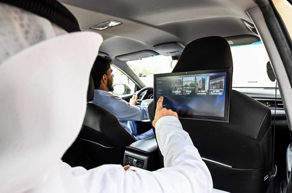 Dubai taxis fitted with interactive screens to stream TV, games, news ...