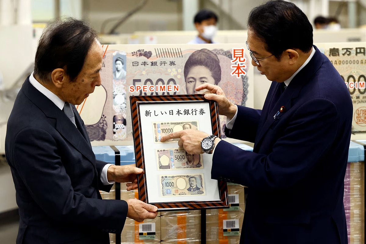 Japan's new banknotes debut on Wednesday in 1st design change in 20 ...