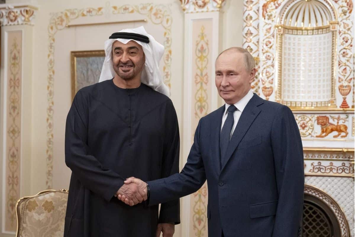 UAE President meets Russia's Putin in Moscow ahead of BRICS summit ...