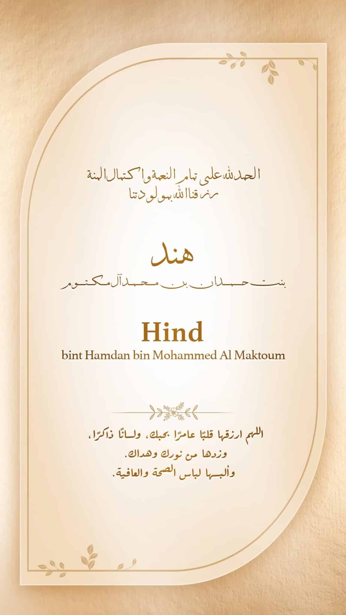 Dubai's Sheikh Hamdan Announces Birth of Daughter